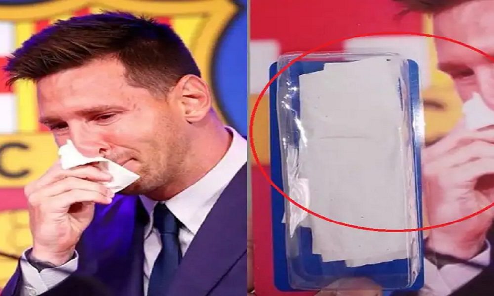 மெஸ்சி துடைத்து போட்ட டிஷ்யூ பேப்பர் ஒரு மில்லியன் டாலருக்கு ஏலம்? டி ...