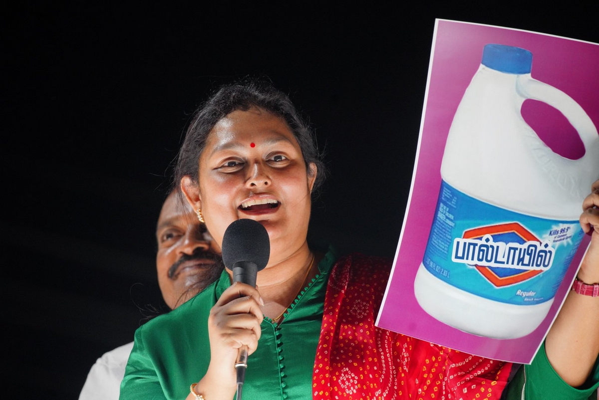 பால்டாயில் உதயநிதி: நடிகை விந்தியா அதிரடி பிரச்சாரம்! – Bhoomitoday